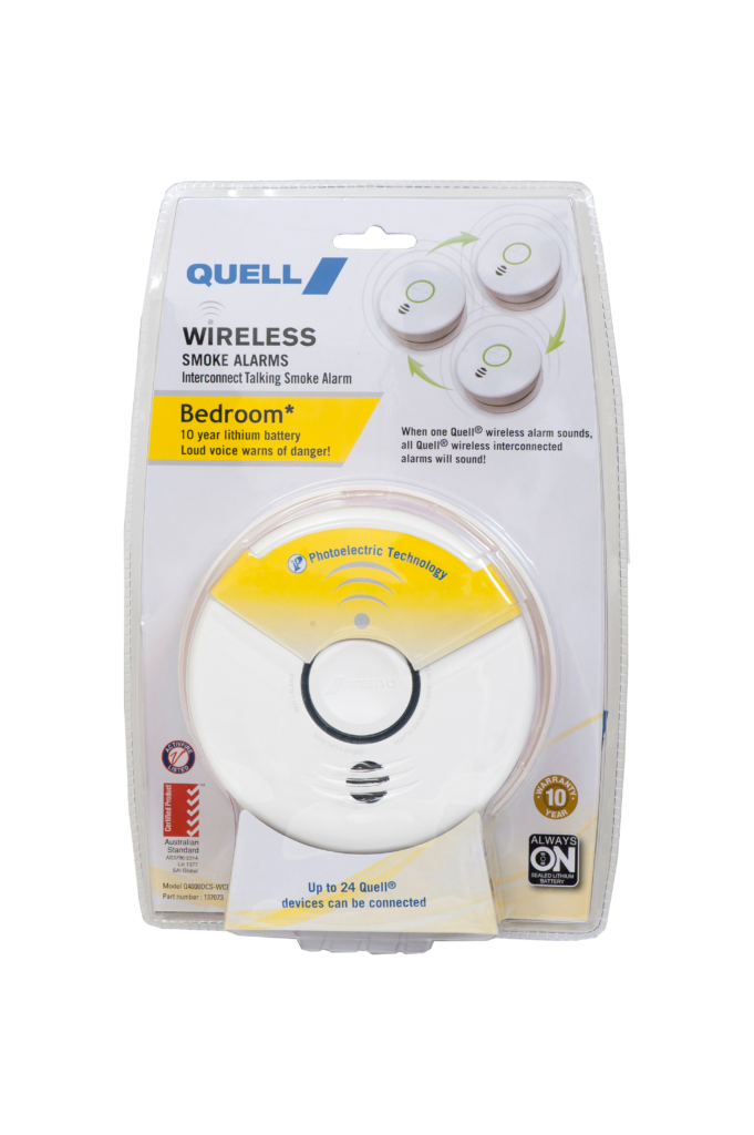 Wireless Interconnect Photoelectric Smoke Alarm, 10yr Lithium Battery ...