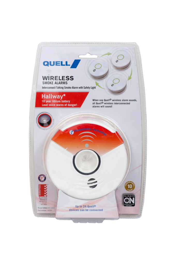Wireless Interconnect Photoelectric Smoke Alarm, 10yr Lithium Battery ...